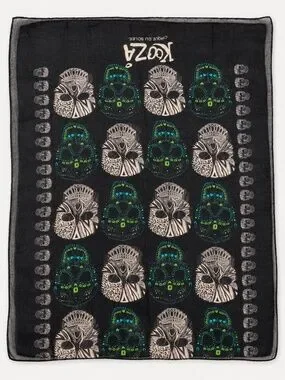 Accessories | Kooza Cirque Du Soleil Black Skull Mask Lightweight Scarf ...